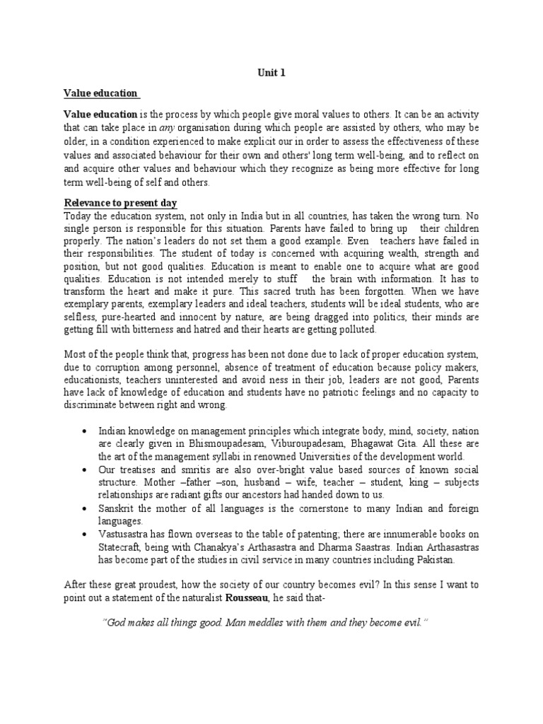 Value Education | PDF | Family | Single Parent