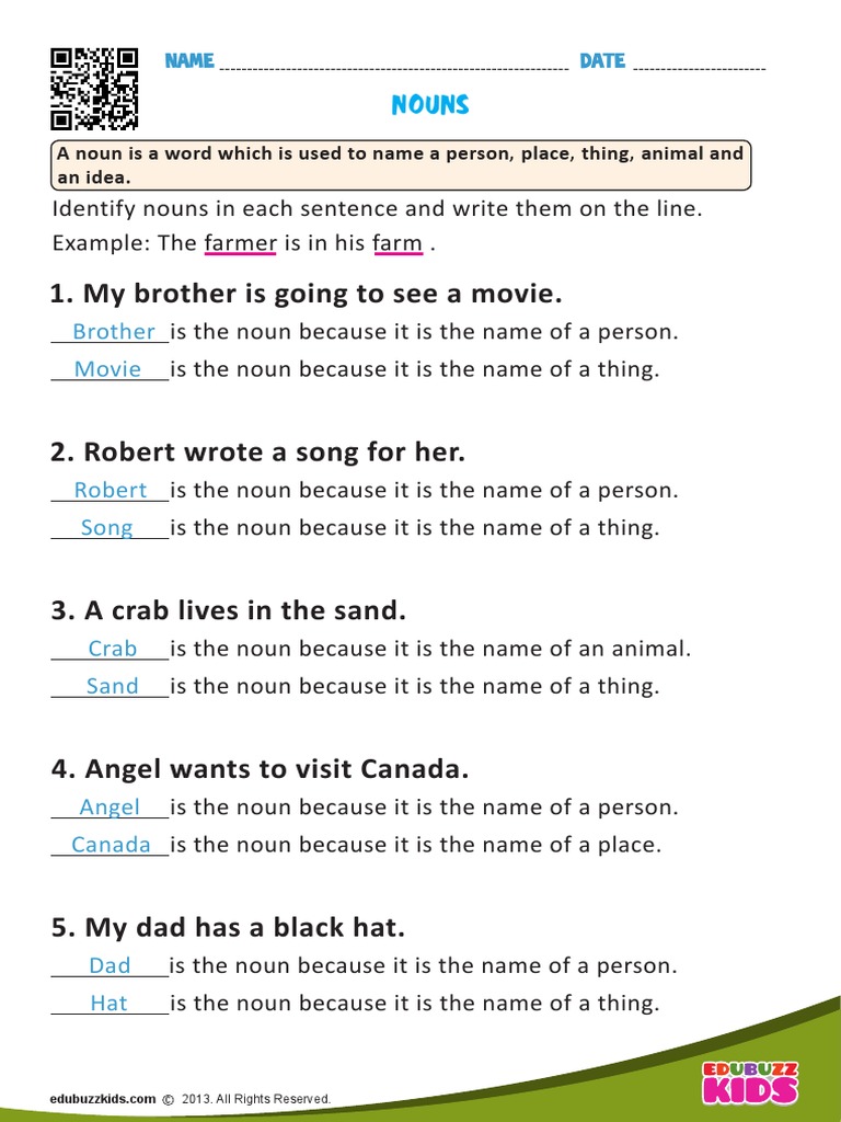 My Brother Is Going To See A Movie.: Nouns | PDF