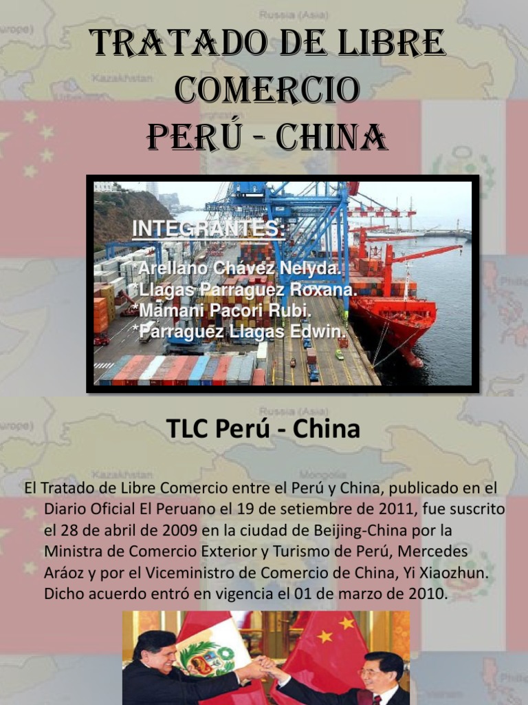 TLC PERU-CHINA (Grupo | PDF | China | Política mundial