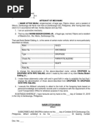 Affidavit of Nearest Kin | PDF