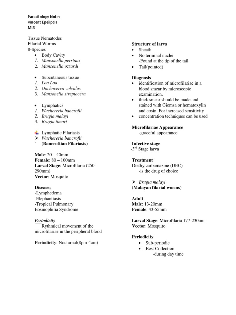 Sheath: Structure of Larva | PDF | Epidemiology | Parasitology