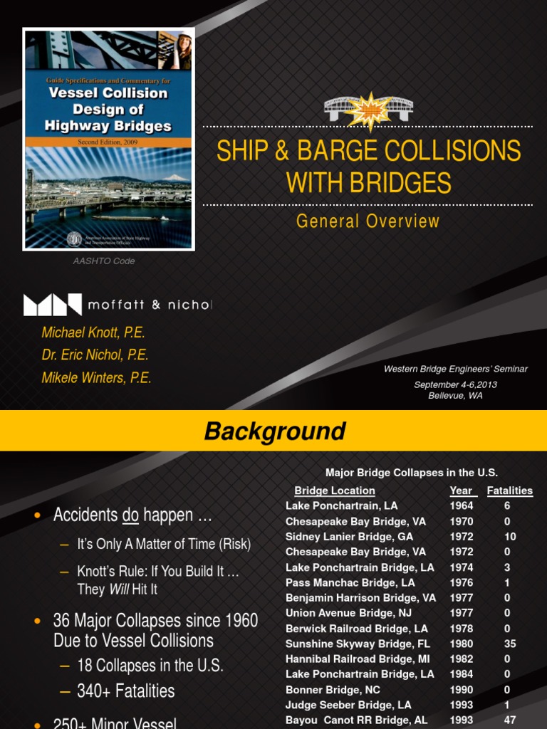 Bridge Design For Vessel Colission | PDF | Ships | Bridge