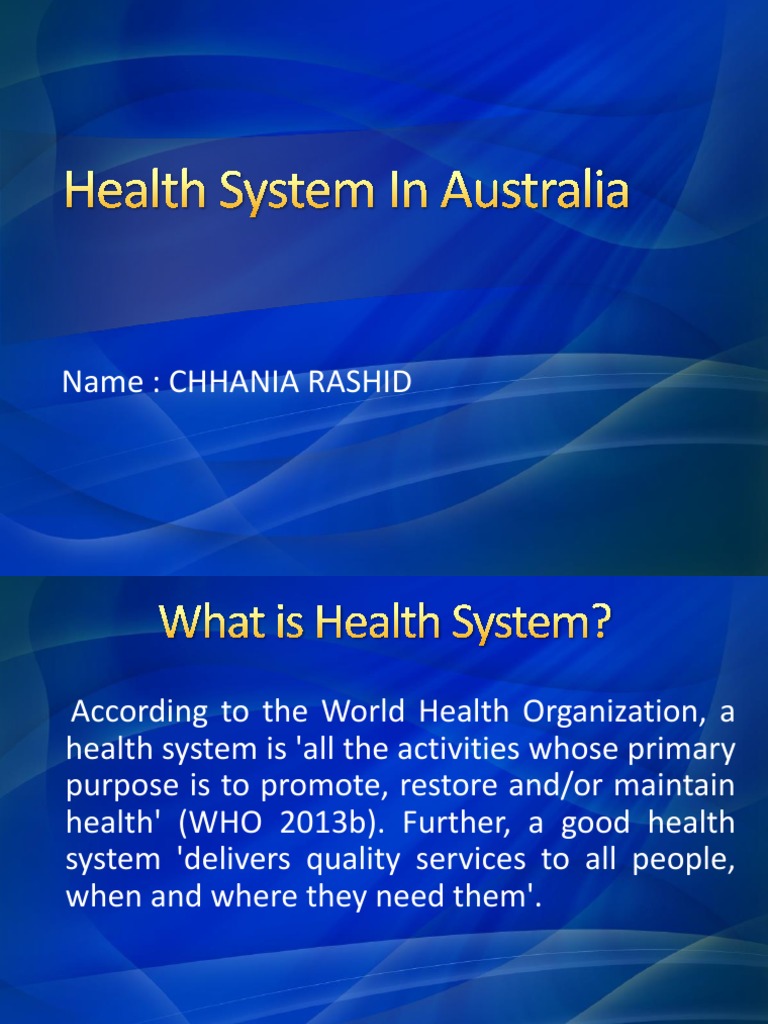 Healthcare System in Australia | PDF | Prescription Drugs | Healthcare