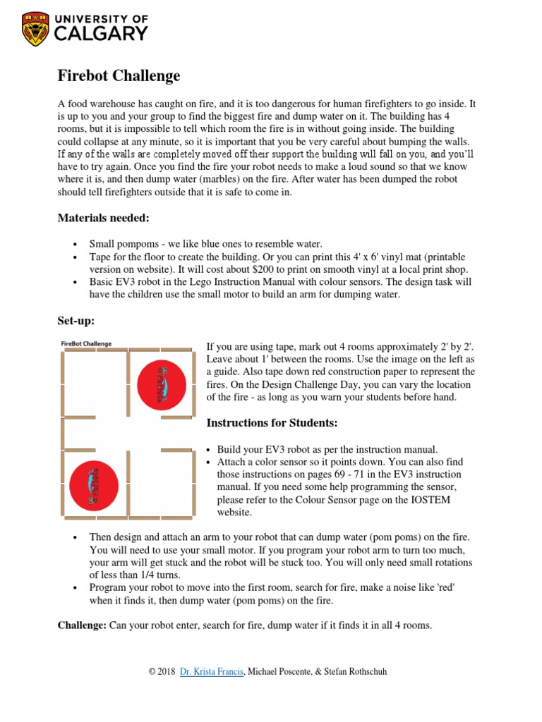 Firebot Challenge | PDF | Robot | Robotics