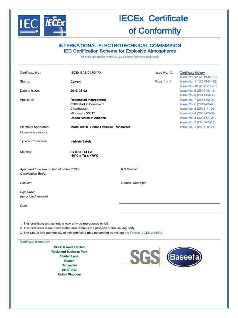 Iecex Bas 04.0017X | PDF | Transmitter | Radio