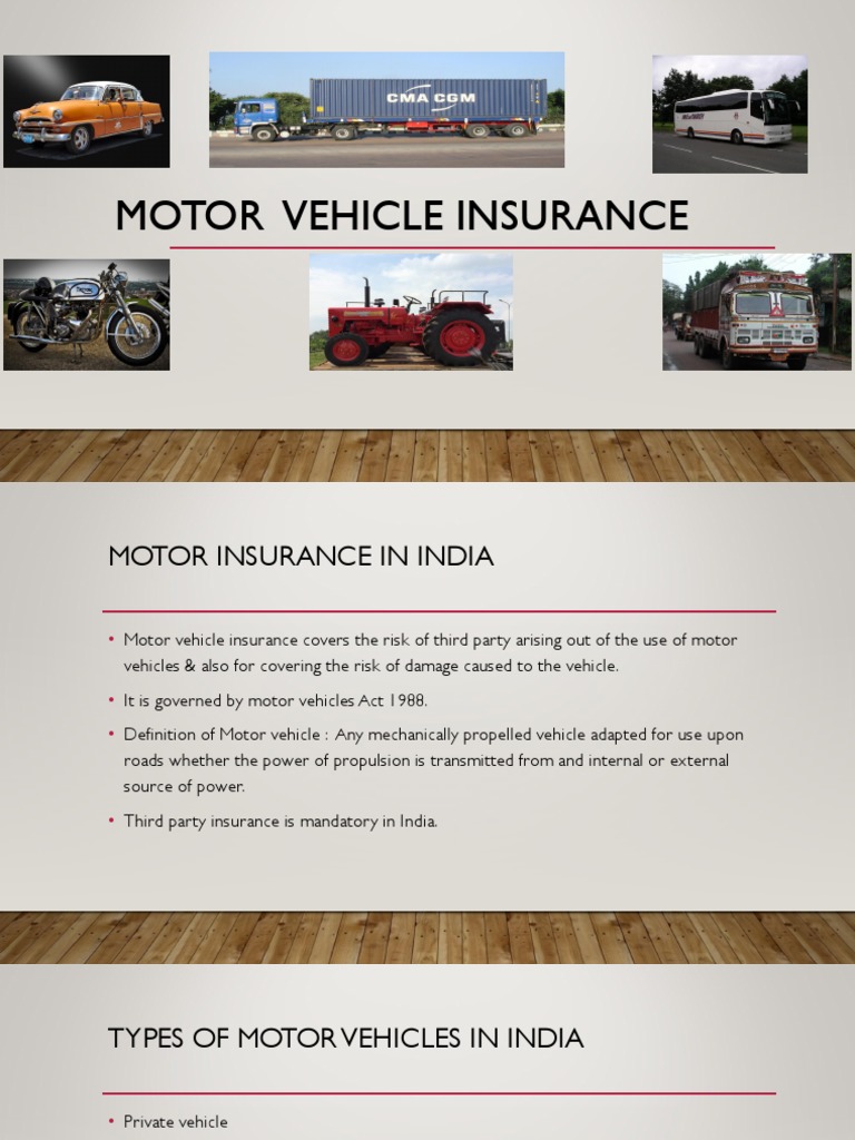 Motor Insurance in India | PDF | Vehicle Insurance | Insurance