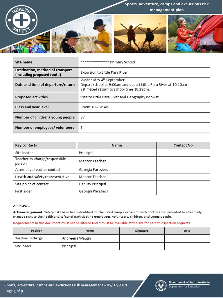 Little para Risk Assessment Updated | PDF | First Aid | Risk Management