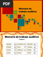 Ejercicios de Memoria de Trabajo | PDF | Memoria | Aprendizaje