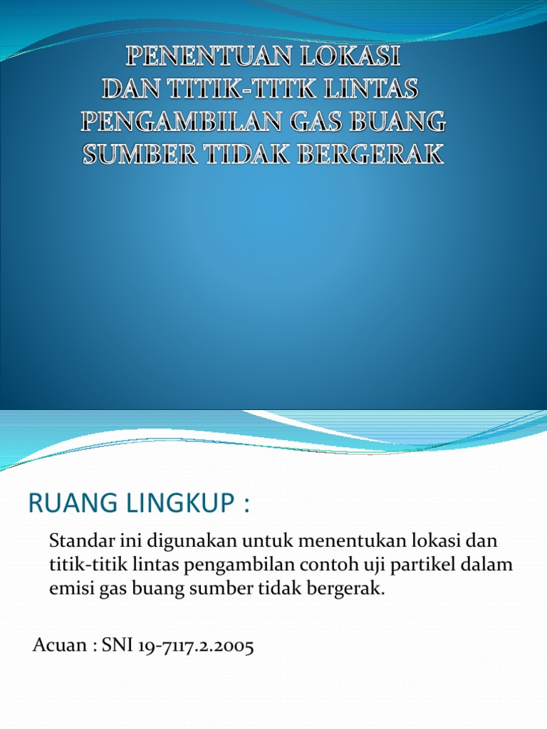 2.b. Sampling Udara Emisi | PDF