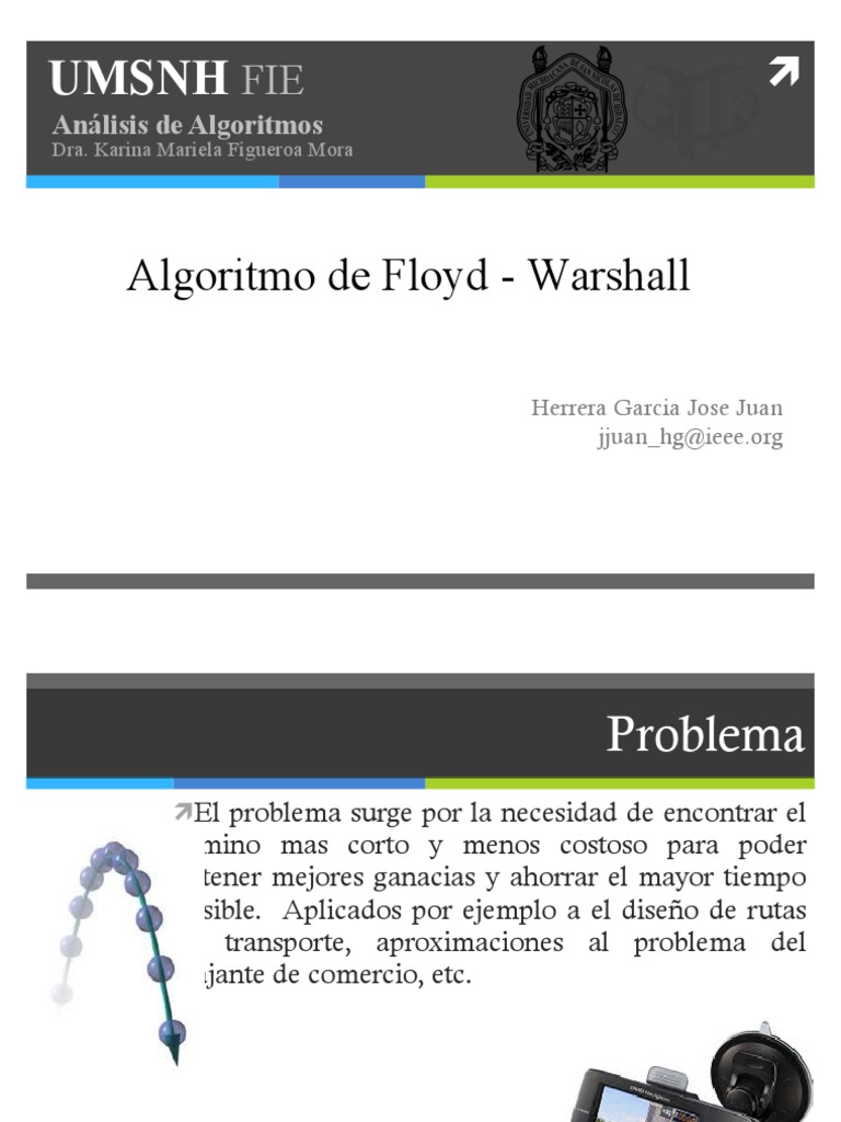 Algoritmo de Floyd Marshall | PDF | Combinatoria | Algoritmos