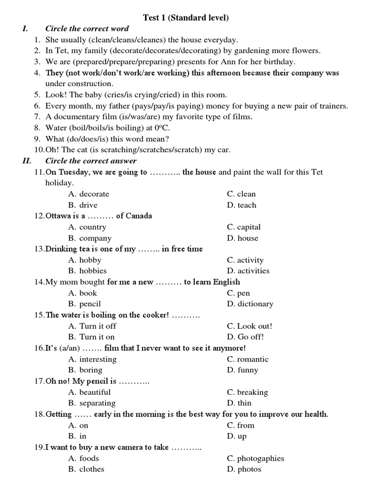 Standard Level | PDF