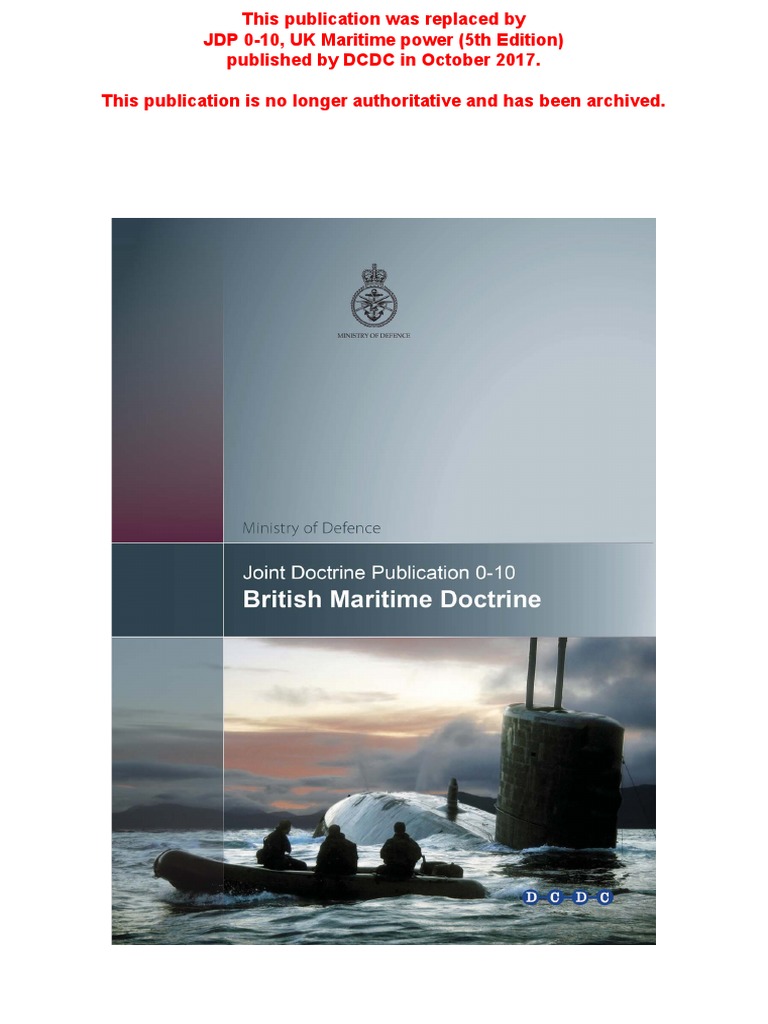 Maritime Doctrine | PDF | Military Doctrine | National Security