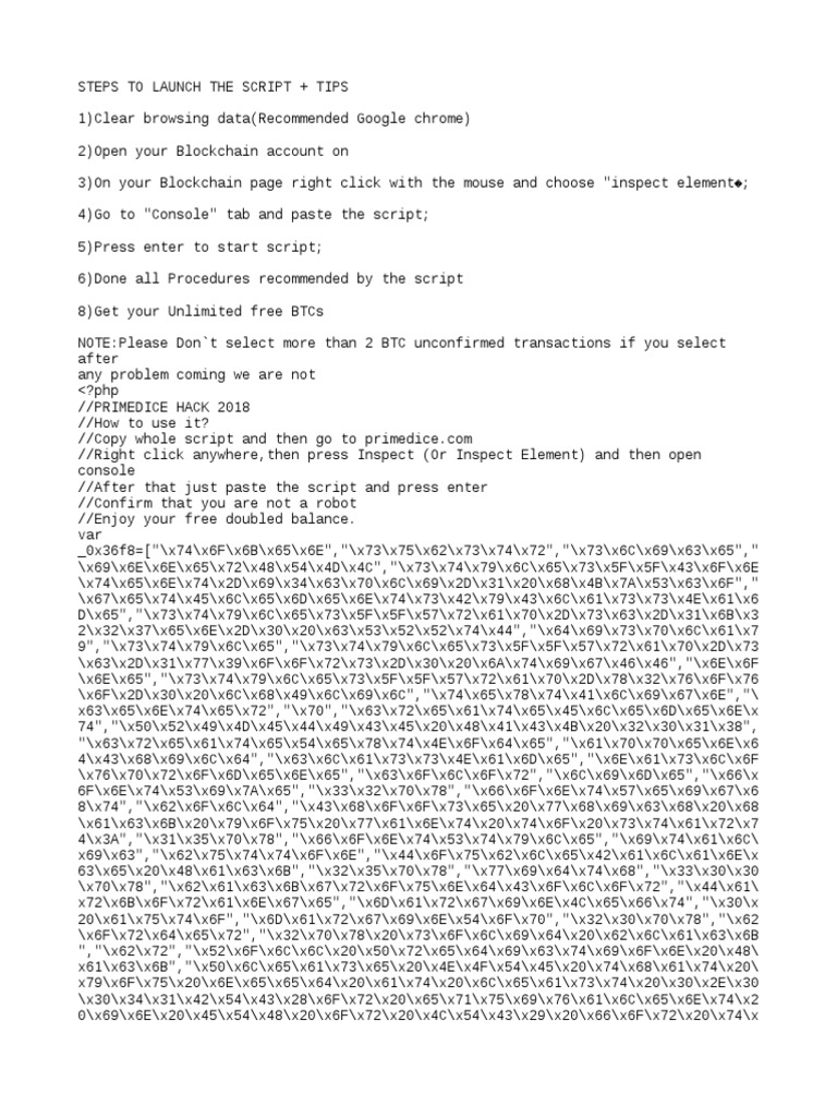Blockchain Hack Script | PDF | Orthography | Information Science
