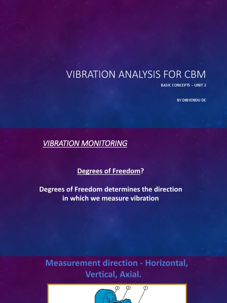 Vibration Analysis For CBM: Basic Concepts - Unit 2 | PDF | Bearing (Mechanical) | Frequency