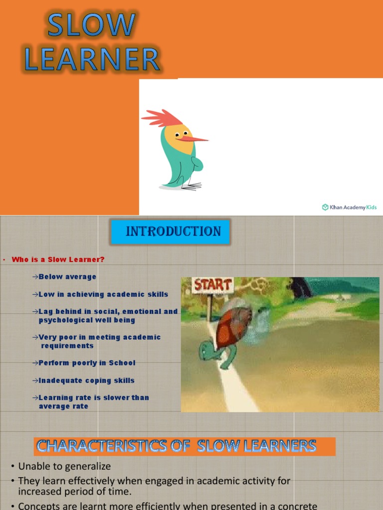 Slow Learners | PDF | Learning Disability | Tutor