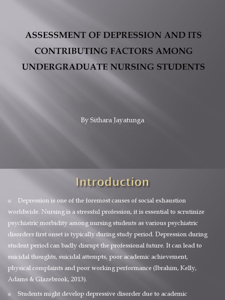 Research Proposal Power Point Presentation | PDF | Major Depressive ...