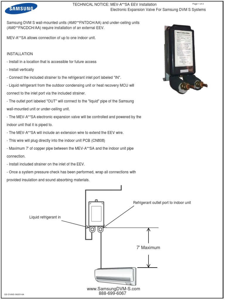 DVM S MEV EEV Installation Guideline - 082014A | PDF | Thermodynamics ...