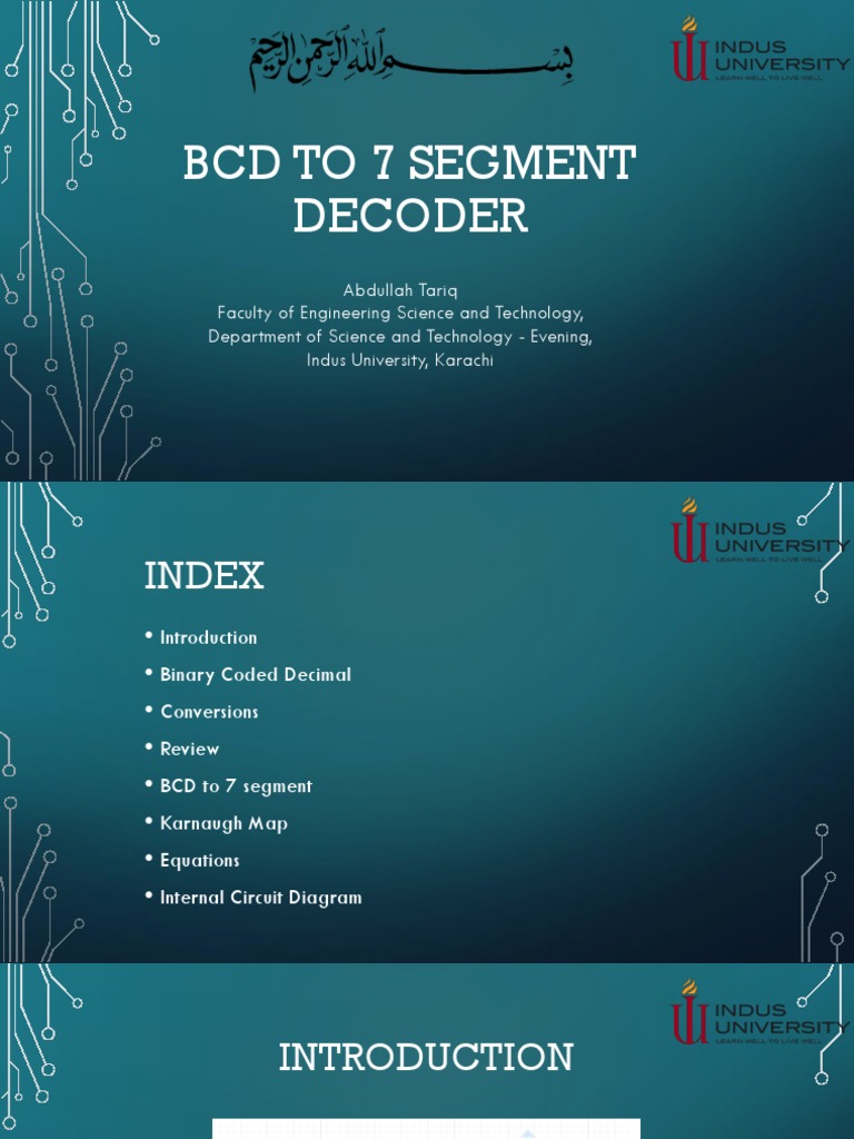 Bcd To 7 Segment Decoder Pdf Binary Coded Decimal Algorithms