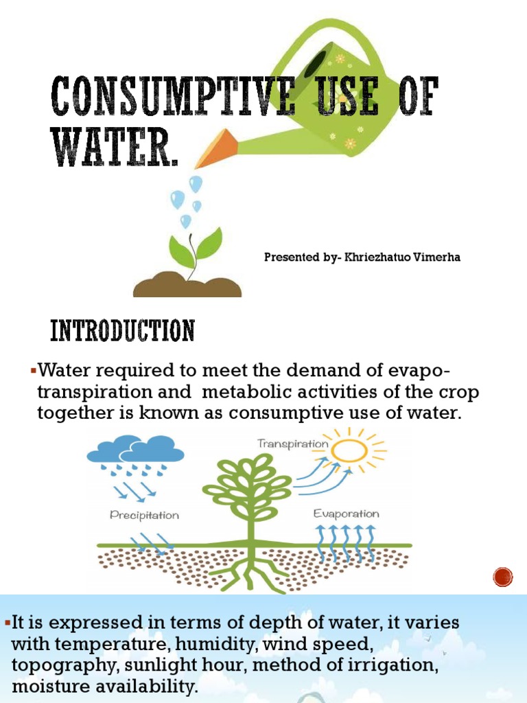 Consumptive Use of Water | PDF | Physical Geography | Earth Sciences
