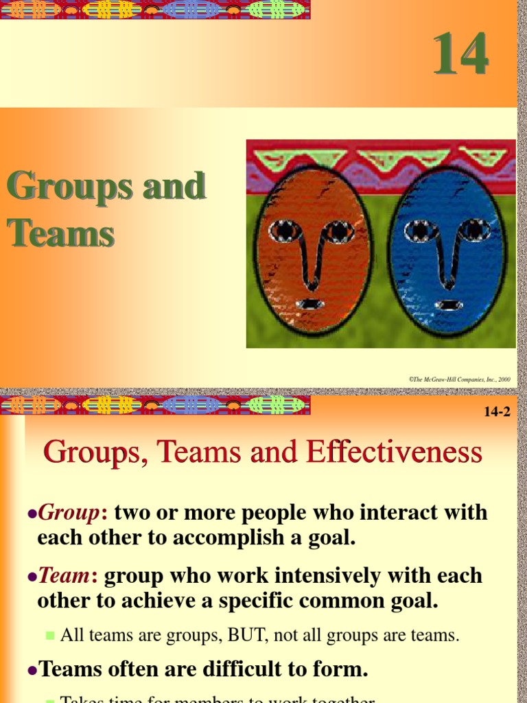 Groups and Teams: Irwin/Mcgraw-Hill | PDF | Motivation | Motivational
