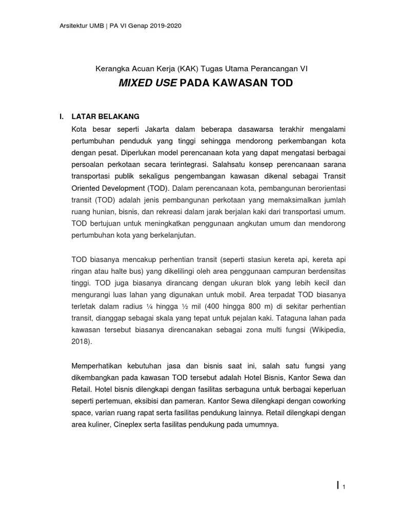 Contoh Tor Perancangan Arsitektur | PDF | Seni | Komputer