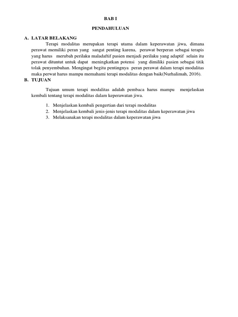 Terapi Modalitas | PDF