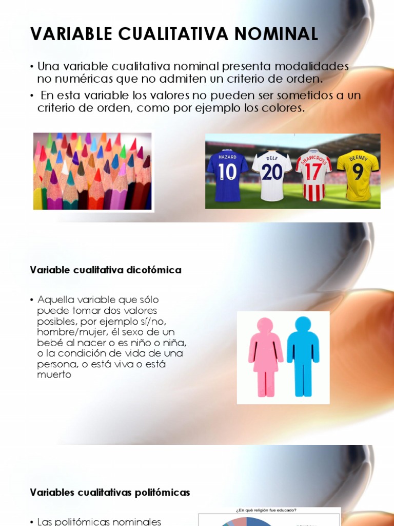 Variable Cualitativa Nominal Pdf 3187
