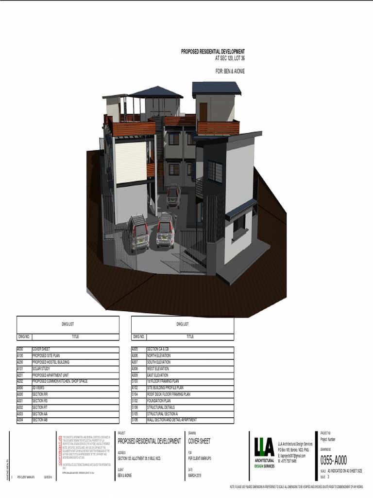 Proposed Residential Development Cover Sheet | PDF | Copyright | Civil ...