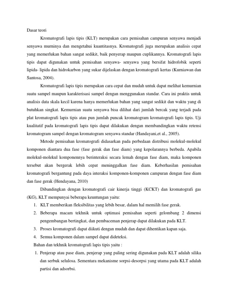 Dasar Teori KLT | PDF