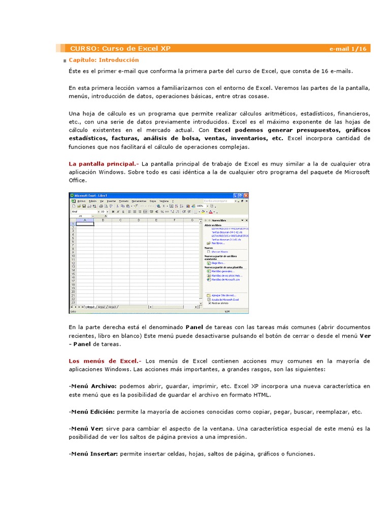 Excel Basico | PDF | Microsoft Excel | Hoja de cálculo