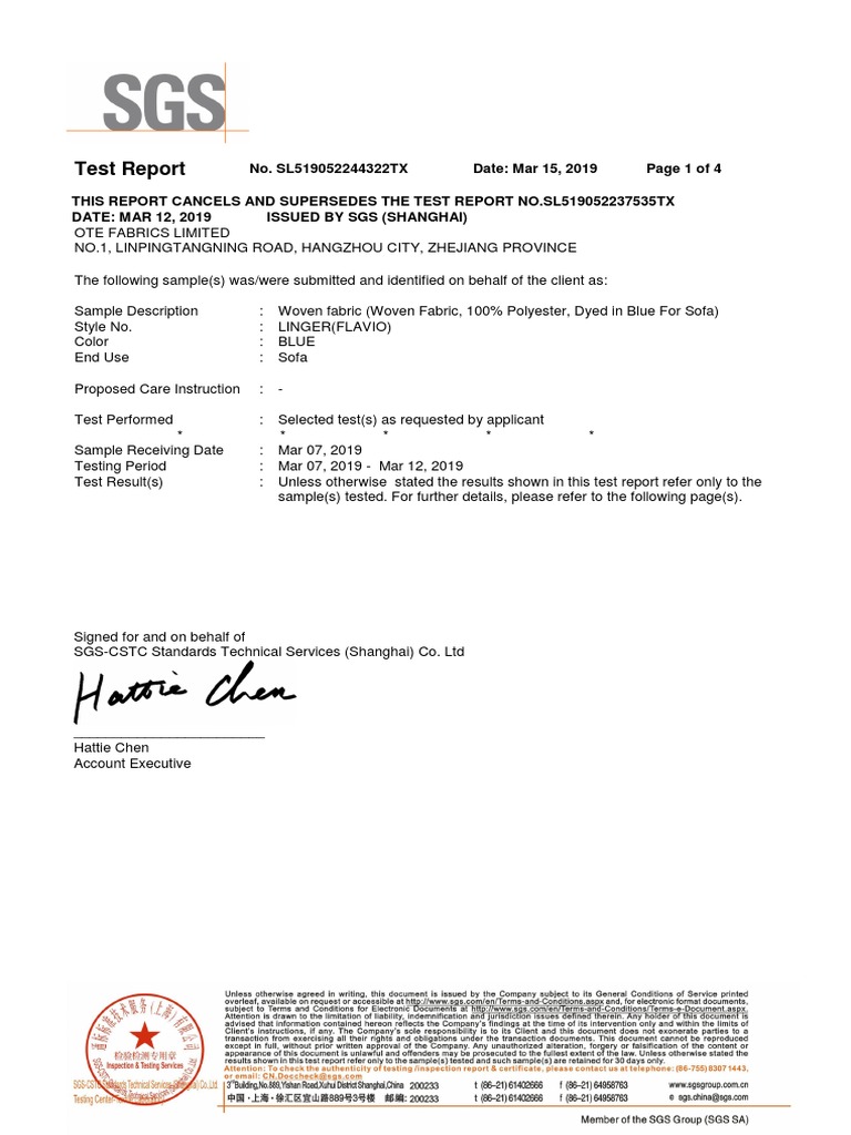 Fabric Test | PDF | Textiles | Materials