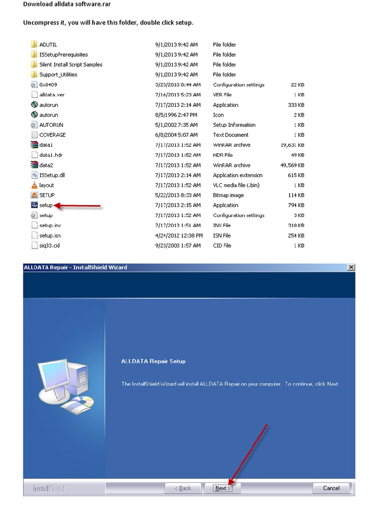 Alldata Install Instructions | PDF