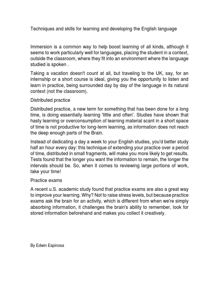 English Learning | PDF