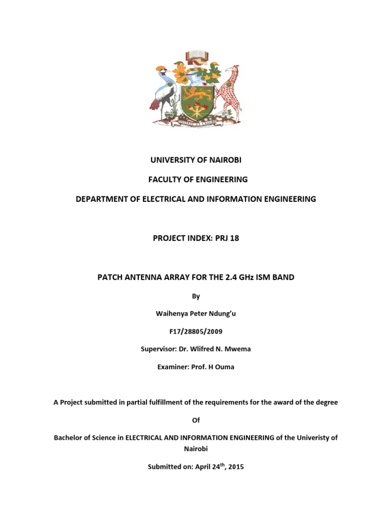 Patch Report | PDF | Antenna (Radio) | Transmission Line