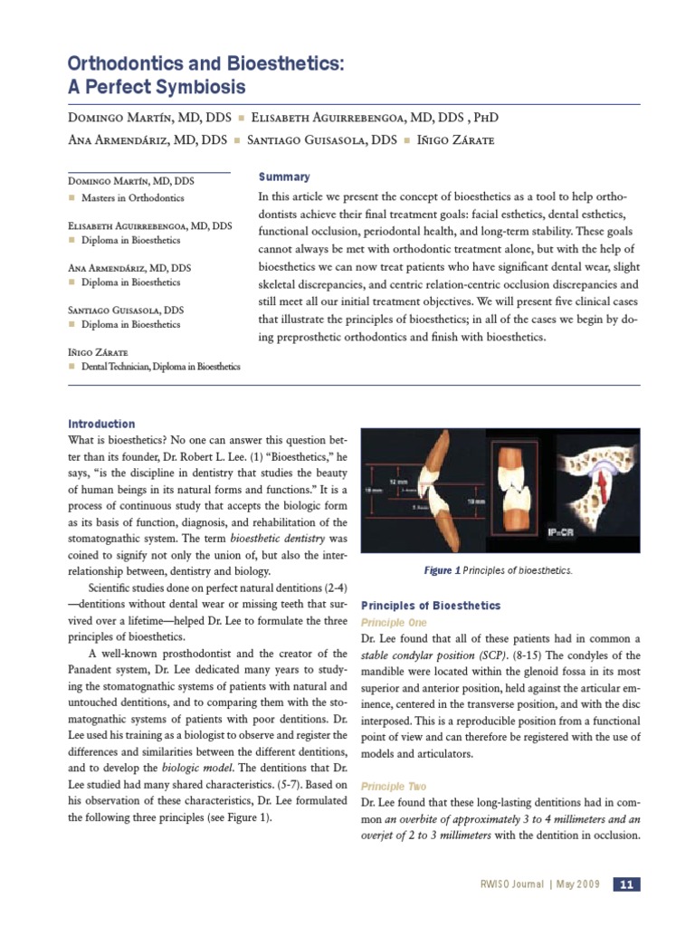 Orthodontics and Bioesthetics: A Perfect Symbiosis | PDF | Orthodontics ...
