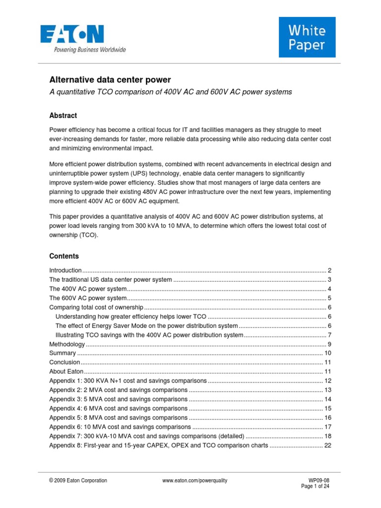 Eaton Power Document | PDF | Data Center | Air Conditioning