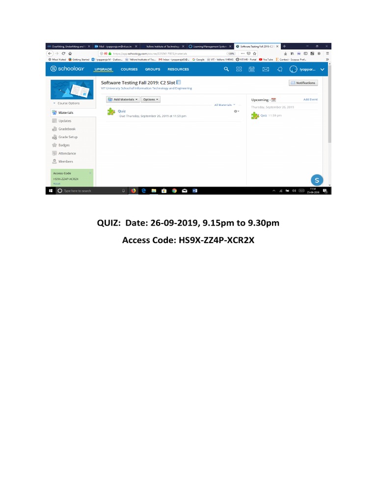 2-Quiz-1 QP Key Quiz | PDF