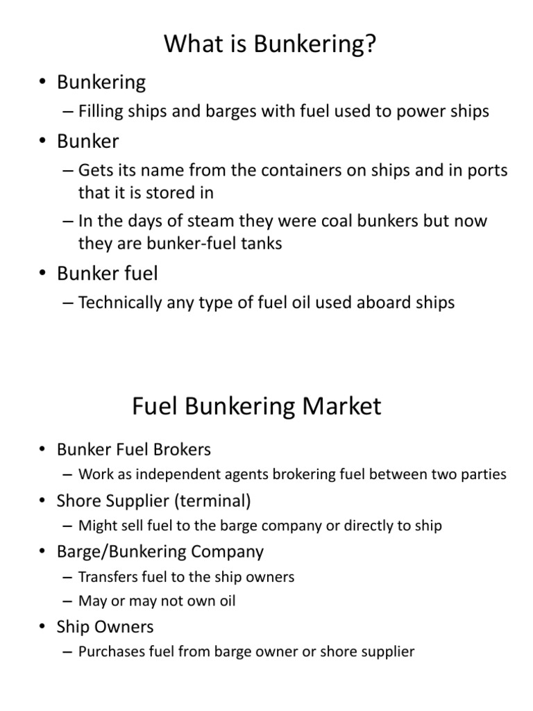 Bunker Survey | PDF | Fuel Oil | Energy And Resource