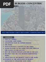 Concentric Zone Model & Sector Theory | PDF | City | Suburb