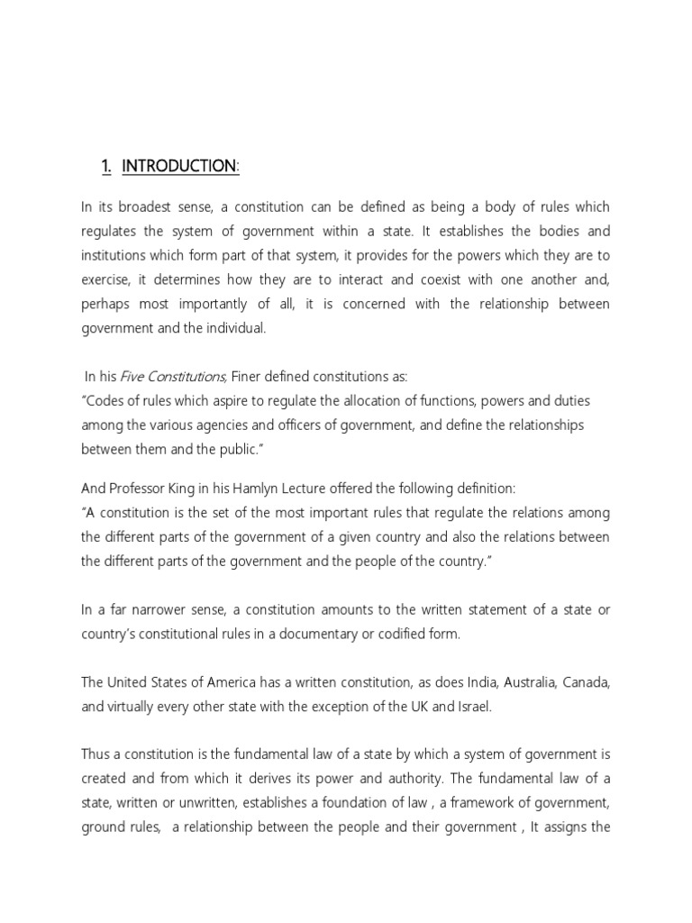 Types of Constitution | Download Free PDF | Supreme Courts ...