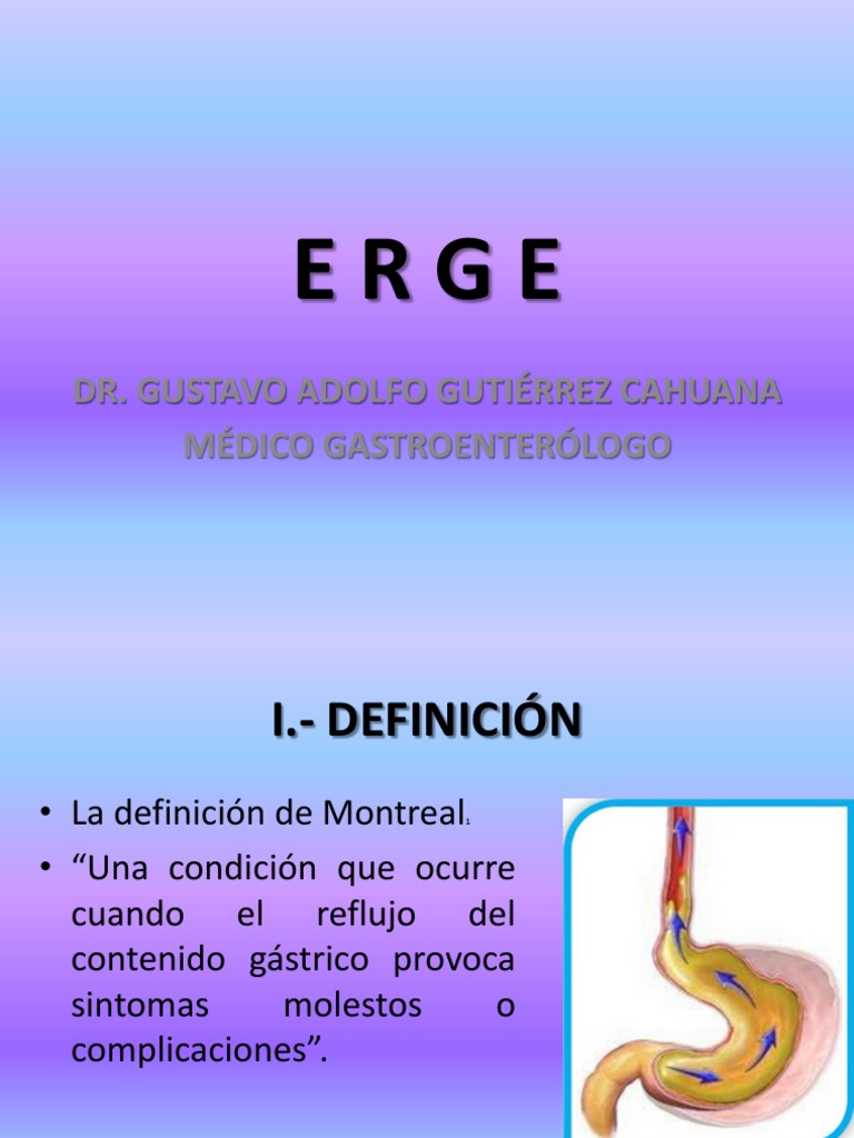 Manejo de Erge | PDF | La enfermedad por reflujo gastroesofágico ...