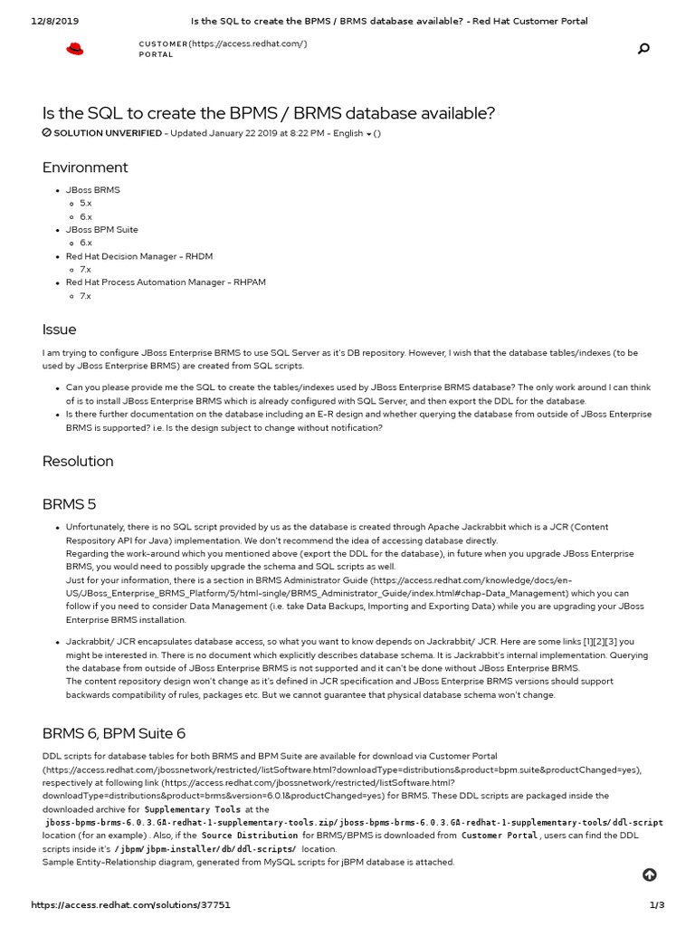 BPMS - BRMS Data Base | PDF | Databases | Business Process Management