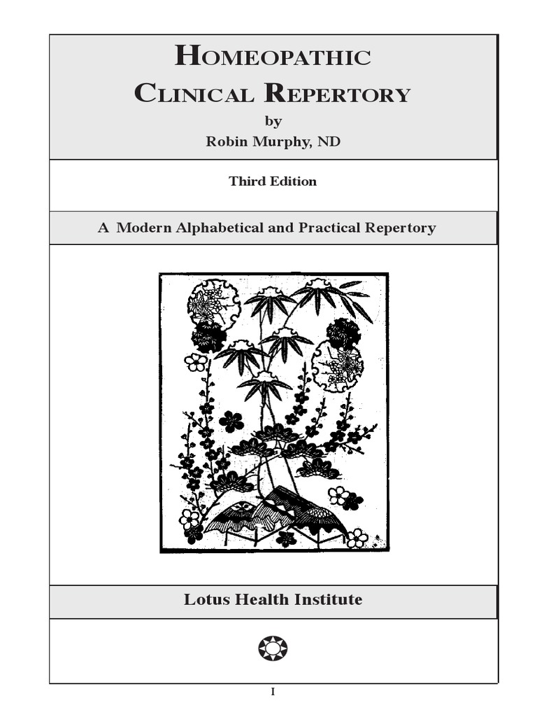Murphy Homeopathi Clinical Repertory Preface | PDF | Homeopathy | Larynx