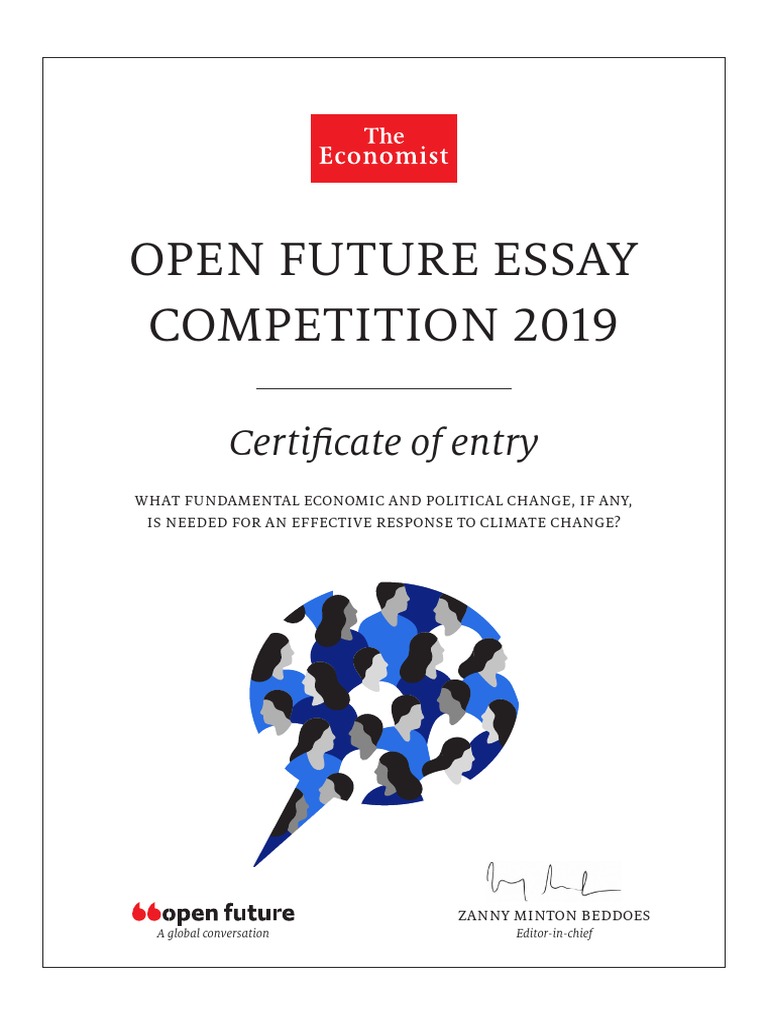 2019 Open Future Essay Competition | PDF