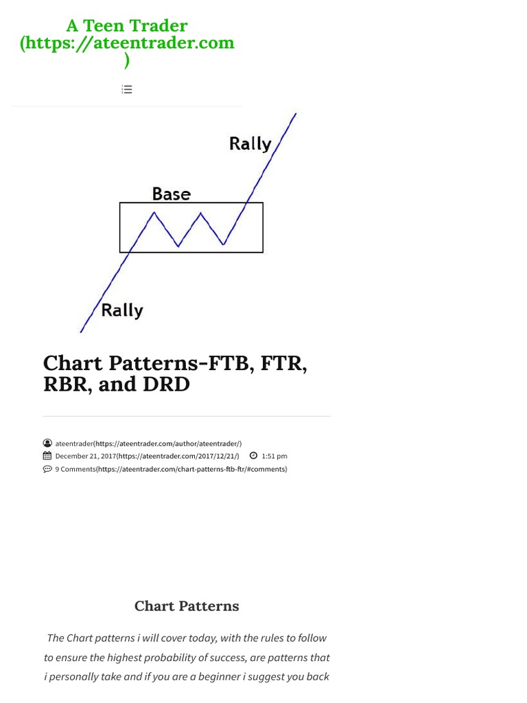 Chart Patterns - FTR, FTB, RBR, and DBD - A Teen Trader | PDF | Market ...