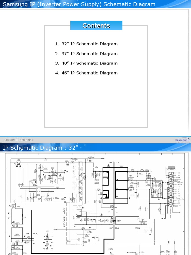 Samsung IP Schematic For Series B350 B450 B460 B530 B650 LCD TV | PDF