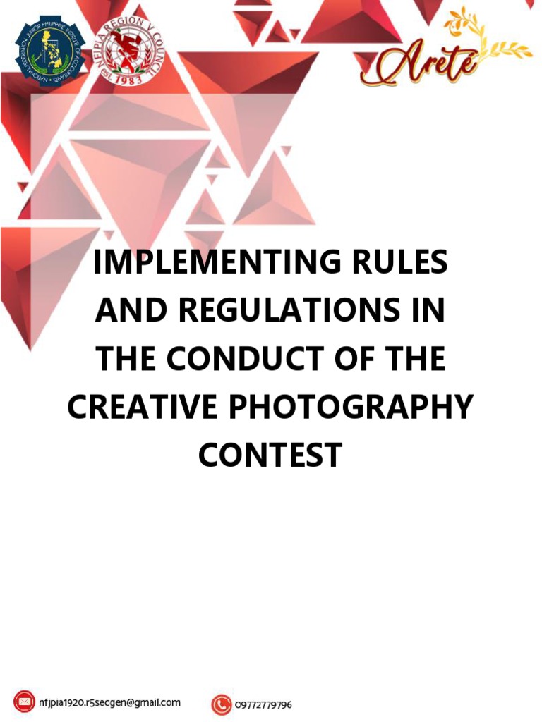 Implementing Rules and Regulations in The Conduct of The Creative ...