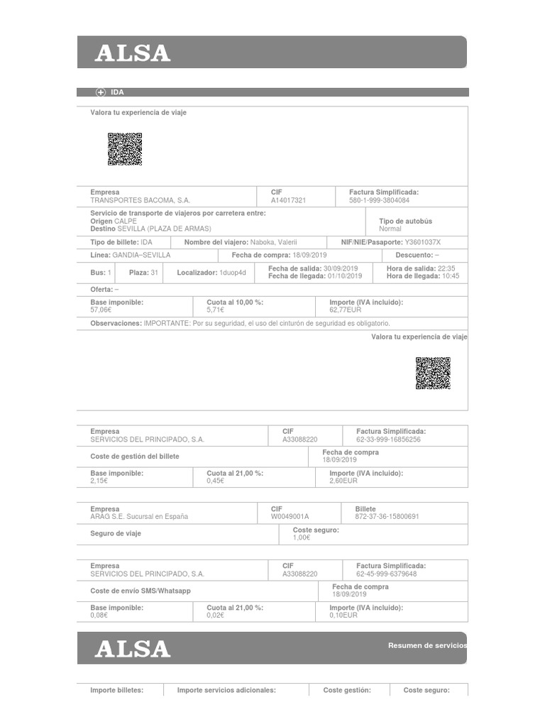 Alsa | PDF | Factura | Business