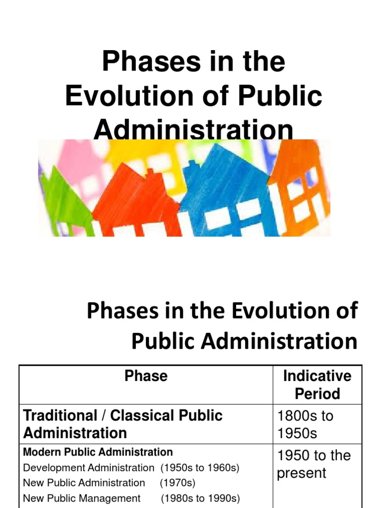 Phases of Public Administration Evolution | PDF | Good Governance ...