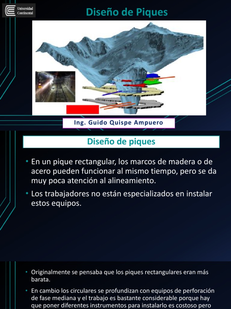 Tipos de Piques en Diseño Minero | PDF | Revestimiento | Fundación ...